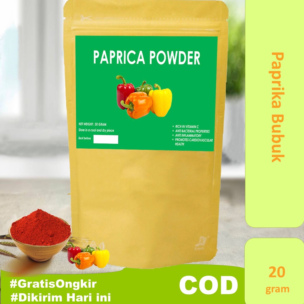 Jual Paprika Bubuk / Paprika Powder / Paprica Capsicum Powder / Bumbu ...