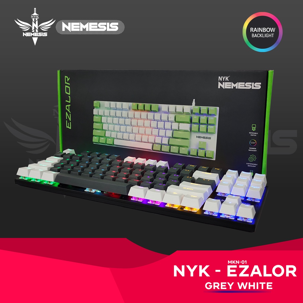 Jual Keyboard Gaming Mechanical MKN-01 EZALOR NYK Nemesis Indonesia ...