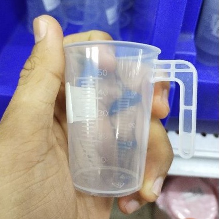 Jual Gelas Ukur plastik mini 50ml dan 100ml | Shopee Indonesia