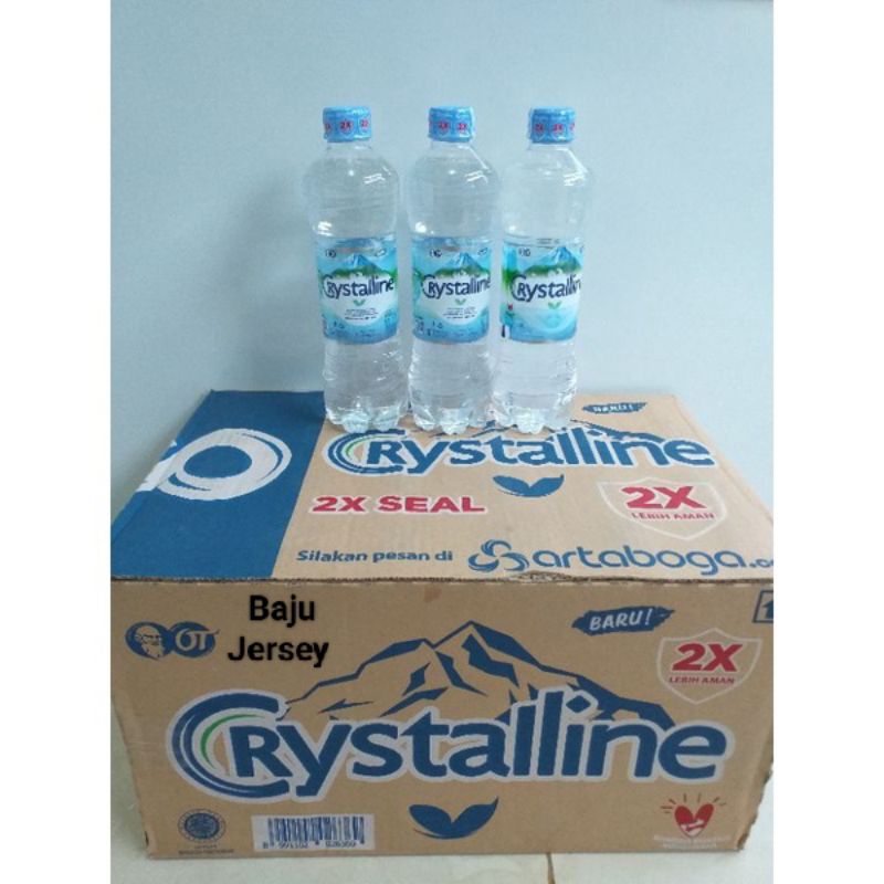 Jual Air Mineral Crystaline 600 ml ( 1 Dus isi 24 Botol ) | Shopee ...