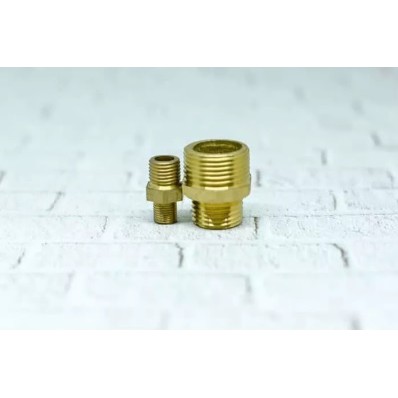 Jual Double Nepel Reduce 1/2" x 3/8" Kuningan Drat MALE | Shopee Indonesia