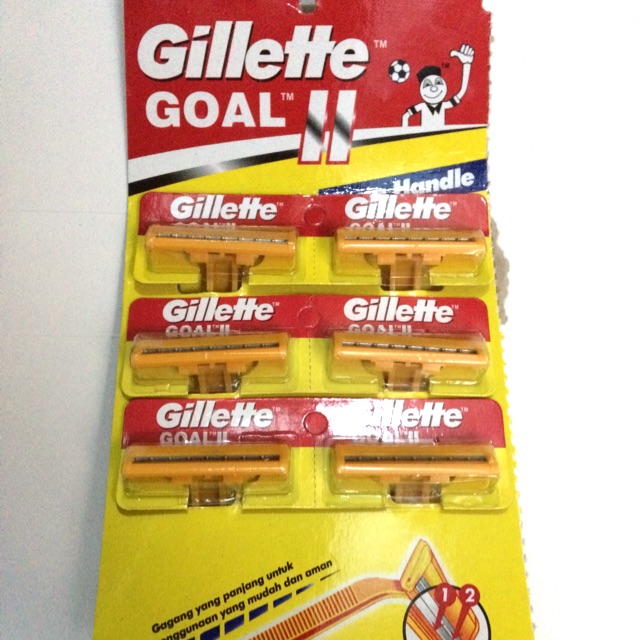 Jual GILLETTE GOAL 2 1 RENCENG ISI 6 Pcs - Kuning Grosir Pak Gilet ...