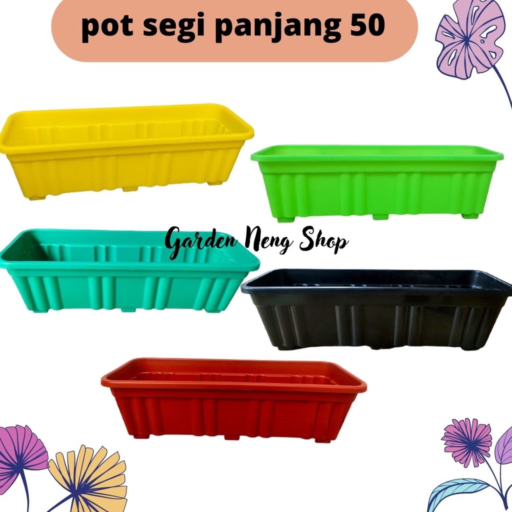 Jual POT SEGI PANJANG ALPEN 50 pot bunga kotak segi panjang murah bagus ...