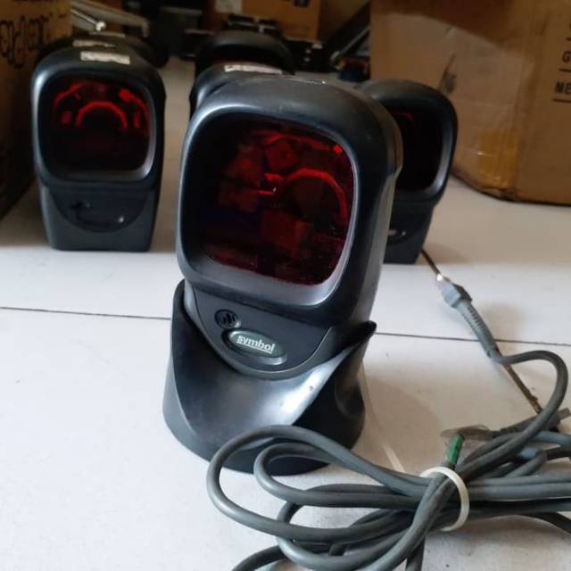 Jual Barcode scanner Omni symbol ls9203 lengkap dudukan dan kabel ...