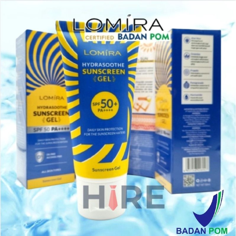 Jual Lomira Hydrasoothe Sunscreen Gel SPF50 PA+++ 50ML | Shopee Indonesia