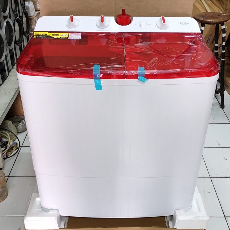 Jual MESIN CUCI 2 TABUNG mesin cuci 2 tabung polytron 9.5 KG type PWM ...