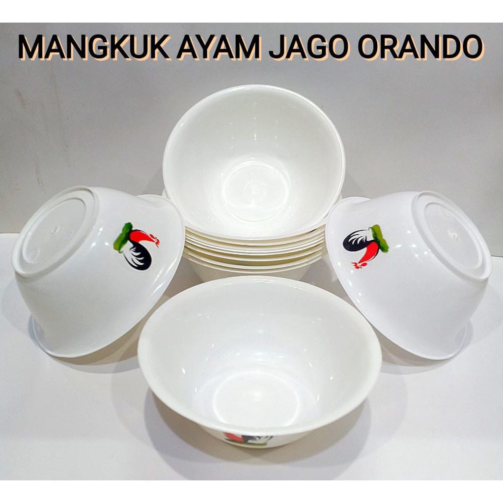Jual Mangkok Mangkuk Piring Plastik Ayam Jago 1 Lusin | Shopee Indonesia