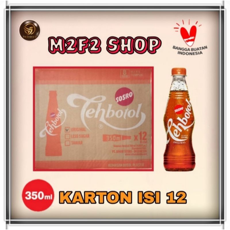 Teh Botol Sosro Original Botol Plastik Pet - 350 ml (Kemasan Karton) | Shopee Indonesia