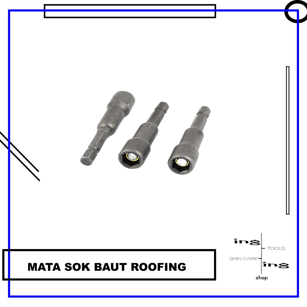 Jual MATA BOR ROOFING / MAGNETIC NUT / BAUT KUNCI KEPALA ROFING ROOPING ...