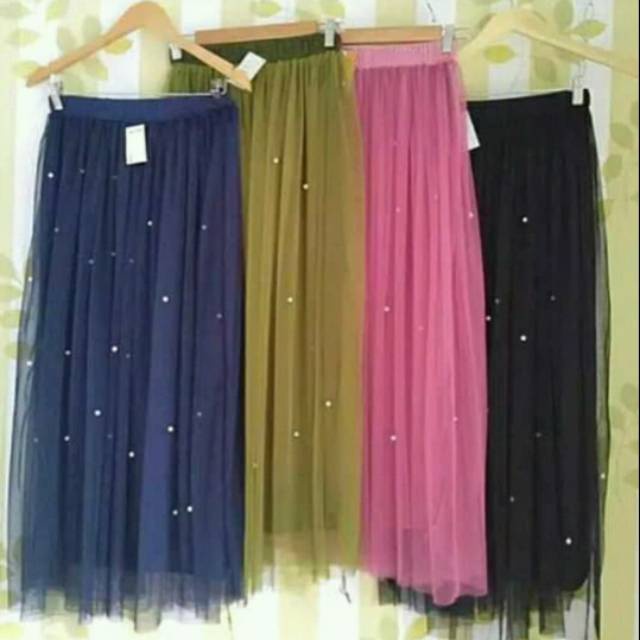 Jual ROK TUTU MUTIARA//ROK TUTU MUTIARA DEWASA//ROK TILE//ROK JARING ...