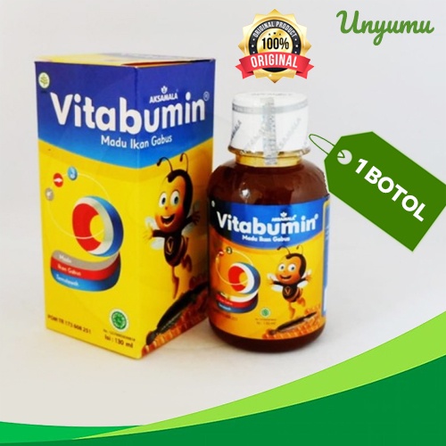 Jual Vitabumin 130ml Vitamin Anak Madu Ikan Gabus 100% ORIGINAL | Shopee Indonesia