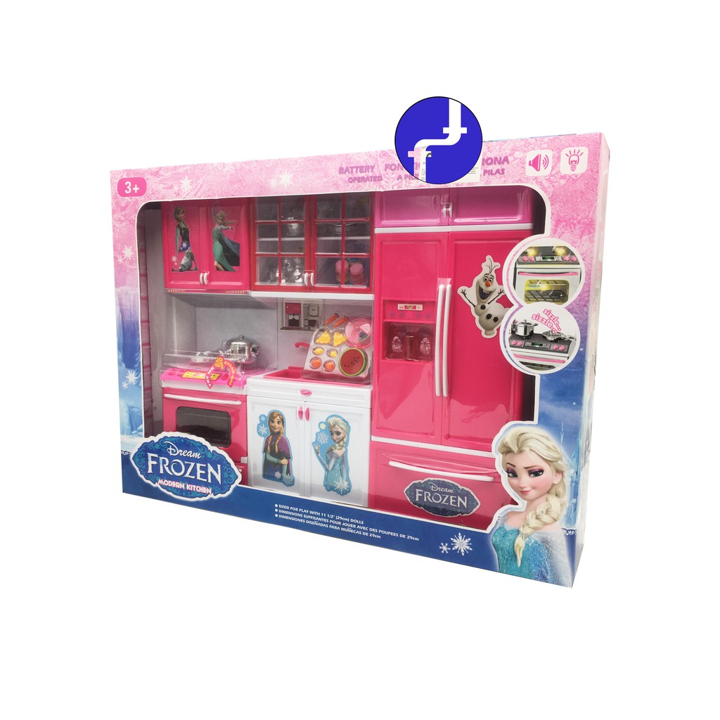 Jual Mainan Anak Modern Kitchen Set Frozen Besar 3 Baris PINK QF26210FR ...