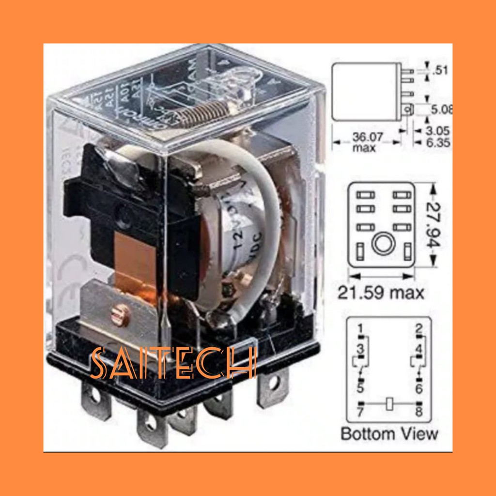 Jual Relay Omron LY2 Original 220VAC, 24VDC Indonesia|Shopee Indonesia