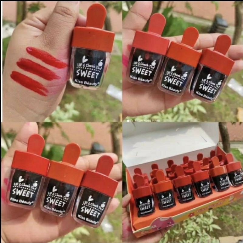 Jual "SATUAN" LIPTINT KISS BEAUTY SWEET CHEEK / LIP TINT | Shopee Indonesia