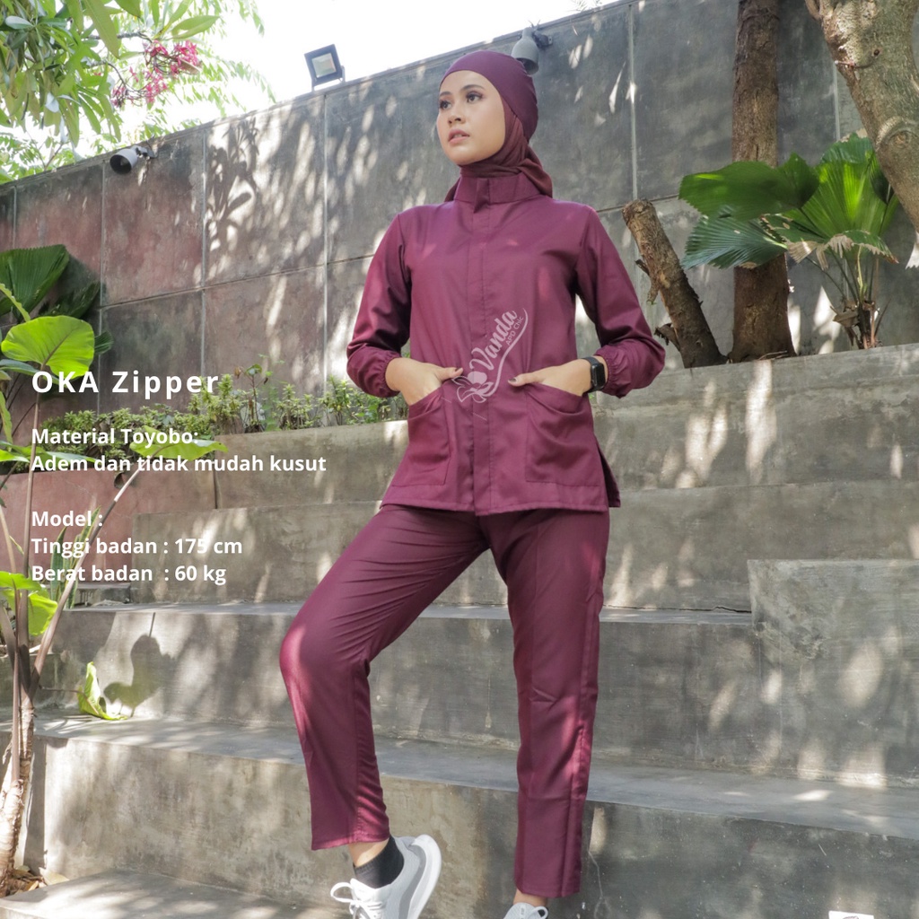 Jual BAJU JAGA LENGAN PANJANG MODEL ZIPPER/BAJU OK/BAJU SCRUB/SERAGAM ...