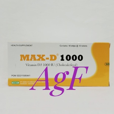 Jual Max D 1000 Tab isi 100 (Simex) | Shopee Indonesia