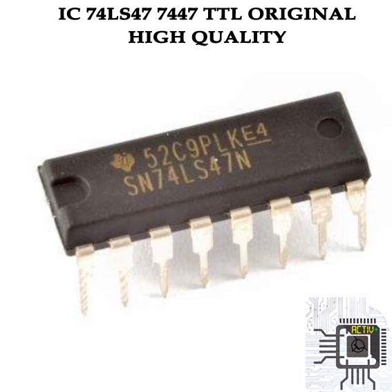 Jual ORIGINAL IC 7447 74LS47 IC TTL untuk seven segment Anoda IC TTL IC ... Jual ORIGINAL IC 7447 74LS47 IC TTL untuk seven segment Anoda IC TTL IC ...