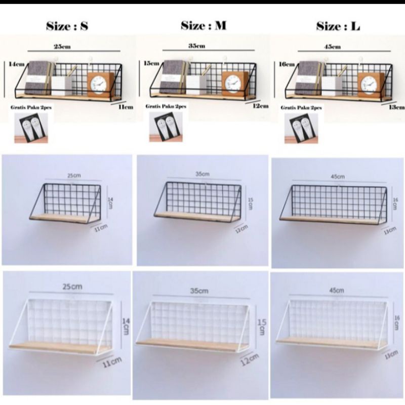 Jual Rak hias dinding minimalis ukuran 25x15x11 Indonesia|Shopee Indonesia