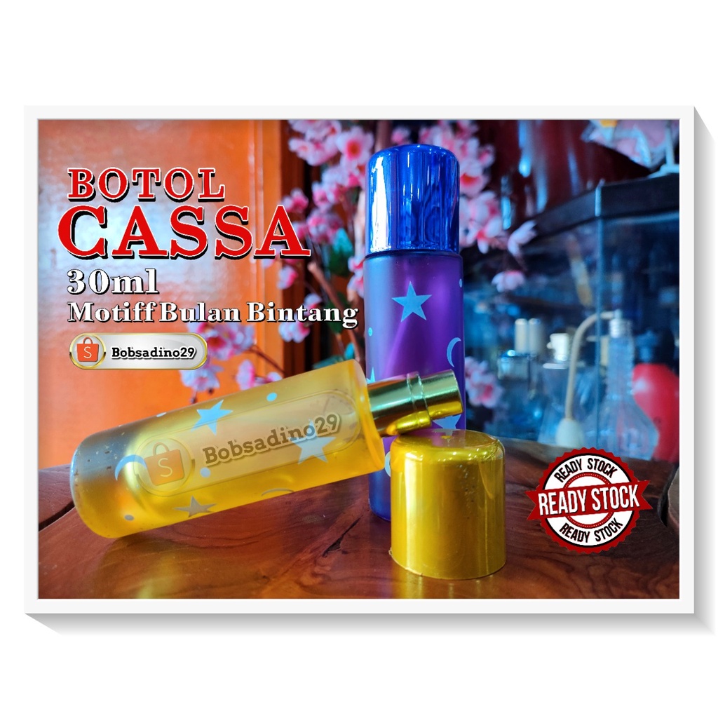 Jual BOTOL KOSONG PARFUME MOTIF BINTANG 35ML/DOFT WARNA/BOTOL PARFUME ...