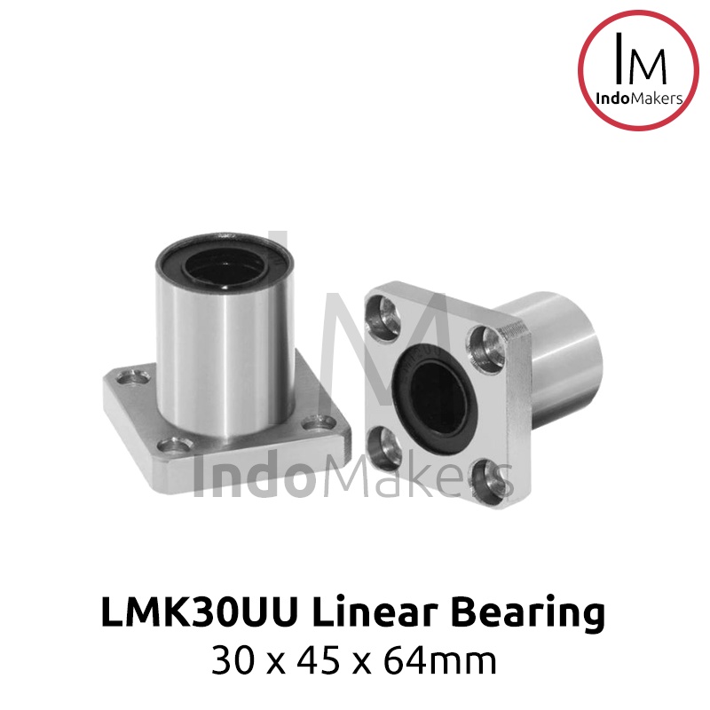 Jual LMK30UU / LMK 30 UU Linear Motion Square Flange Bearing | Shopee ...