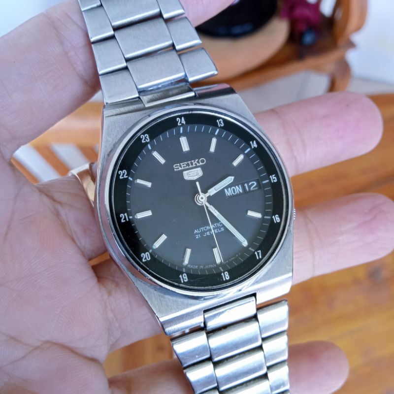 Jual Rare Seiko Automatic cal 7s26-0530 Military Black Dial | Shopee ...