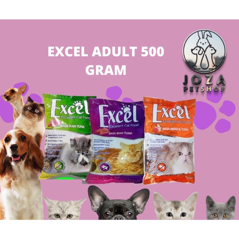 Jual Excel All Varian Adult dan Kitten 500 Gram | Shopee Indonesia
