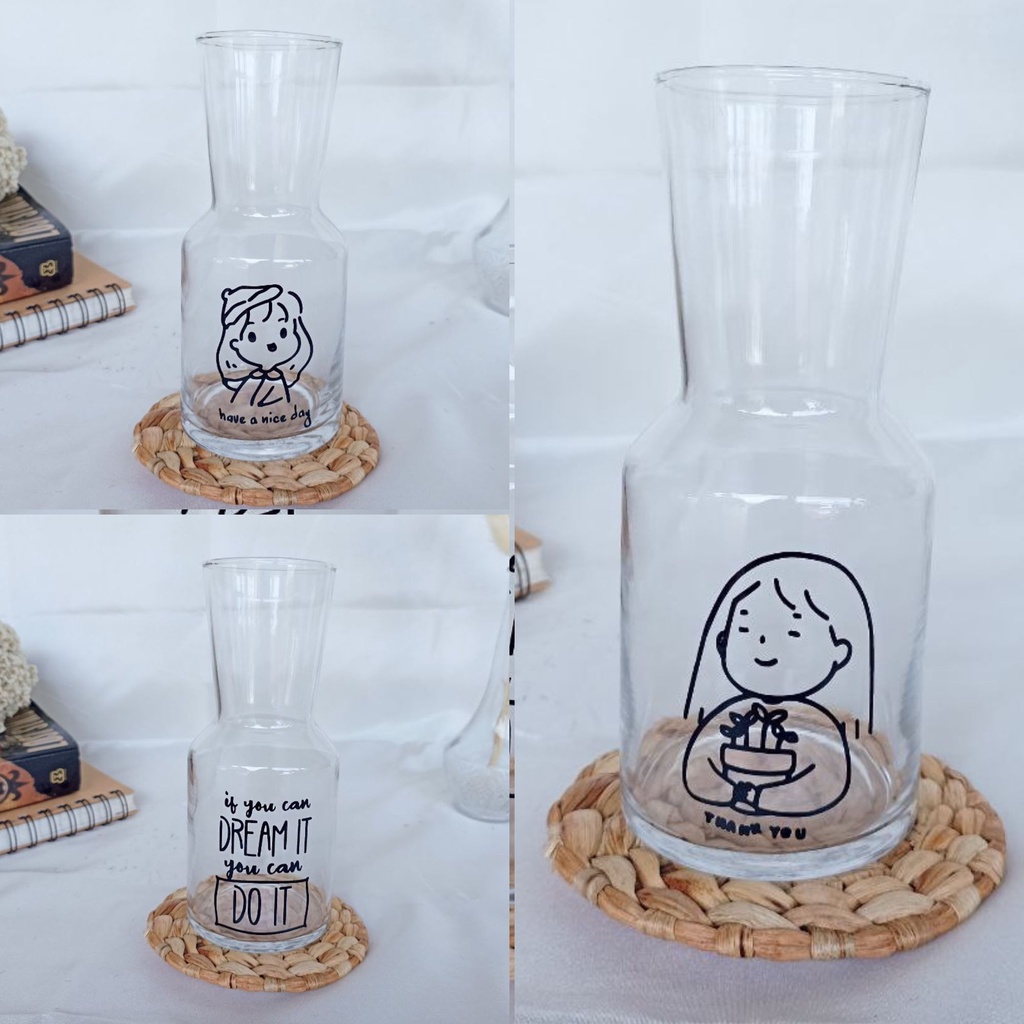 Jual NEW ARRIVAL !!! GELAS KOREA AESTETIK // GELAS KACA // GELAS KOREA ...