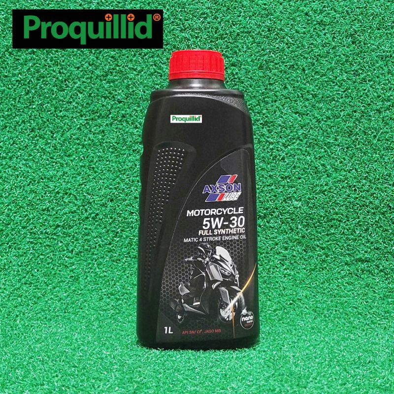 Jual AXSON LUBE FULL SYNTHETIC MOTORCYCLE OIL MATIC 4T SAE 5W-30 API SN/CF JASO MB 1 L OLI MESIN ...