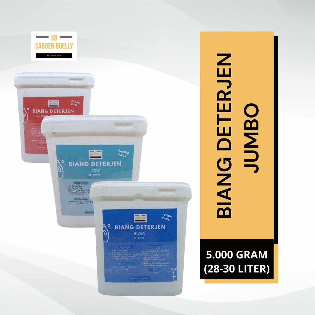 Jual SABOEN BOELLY Biang Deterjen Jumbo Busa Jumbo Oxy Jumbo Norat | 28 ...