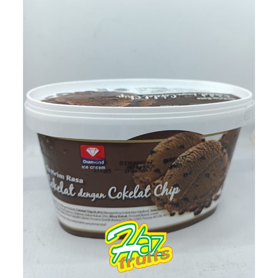 Jual DIAMOND ICE CREAM SPECIAL CHOCOLATE CHIP 700 ML | Shopee Indonesia