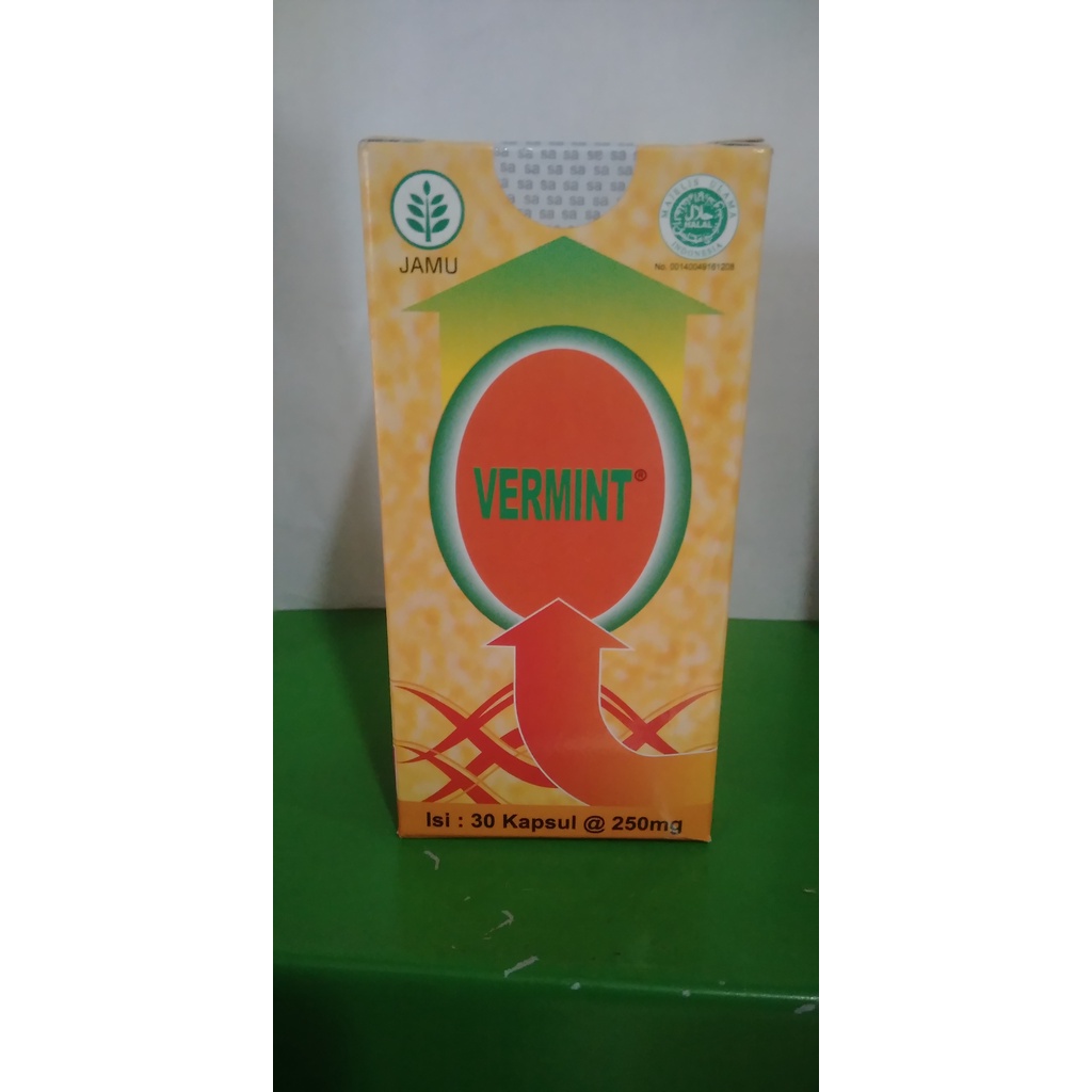 Jual Kapsul Vermint Ekstrak cacing obat demam panas tipes typus 30 ...