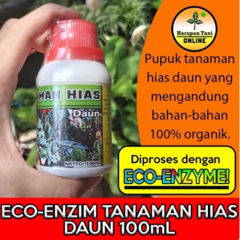 Jual Pupuk Eco Enzyme Tanaman Hias Daun 100mL | Pertumbuhan Daun ...