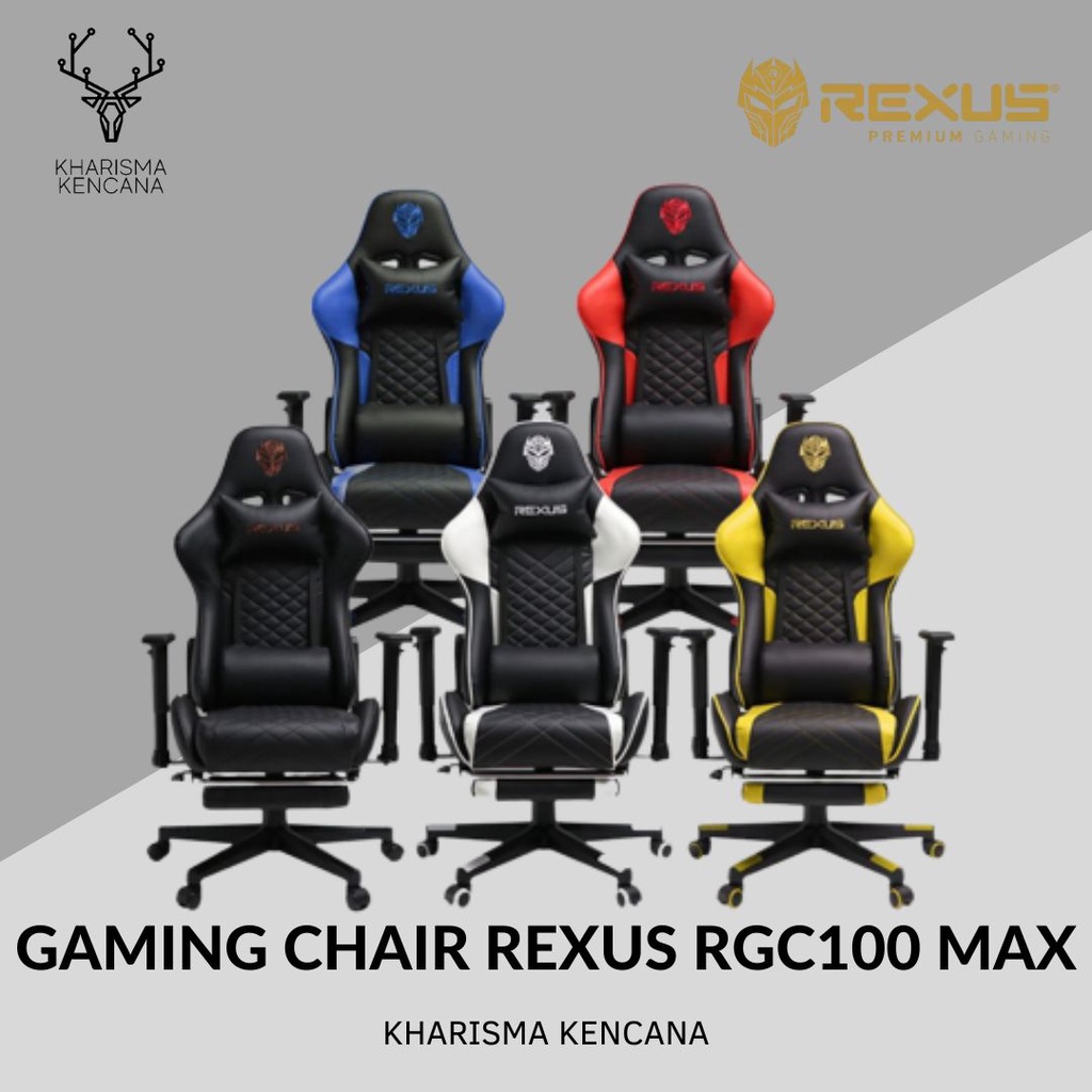 Jual GAMING CHAIR REXUS RGC100/ RGC-100 MAX | Shopee Indonesia