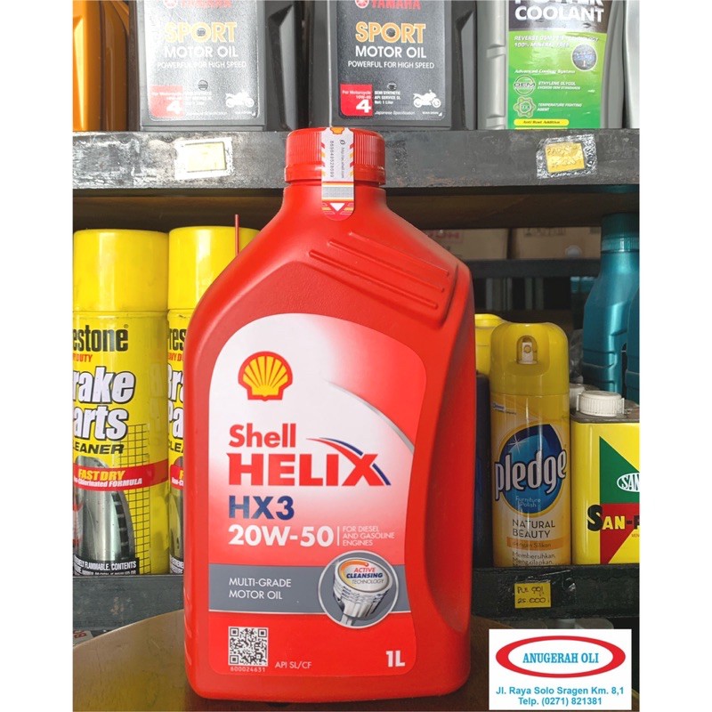 Jual Shell Helix HX3 20 W 50 (1 LT) | Shopee Indonesia