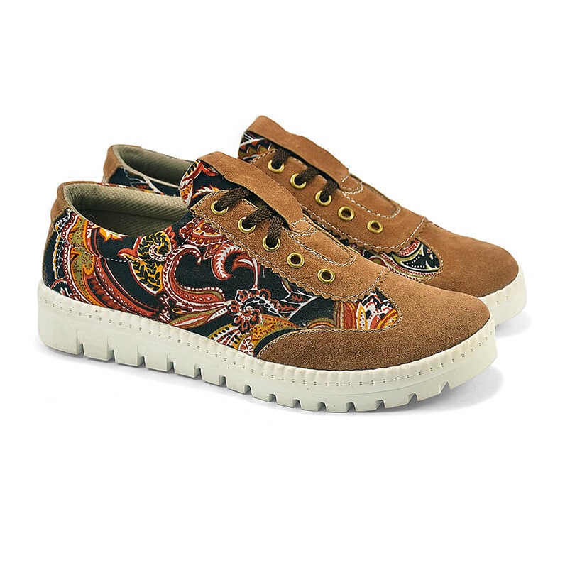 Jual Sepatu Sneakers Wanita Casual Motif Batik | Shopee Indonesia
