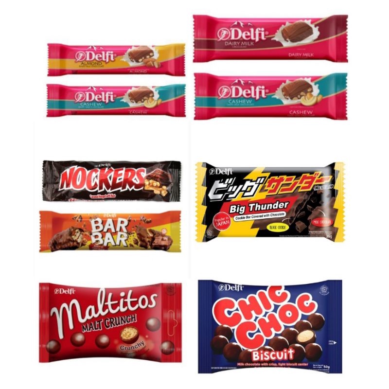 Jual Delfi Dairy Milk Aneka coklat Chocolate Cashew Almond milk chic ...