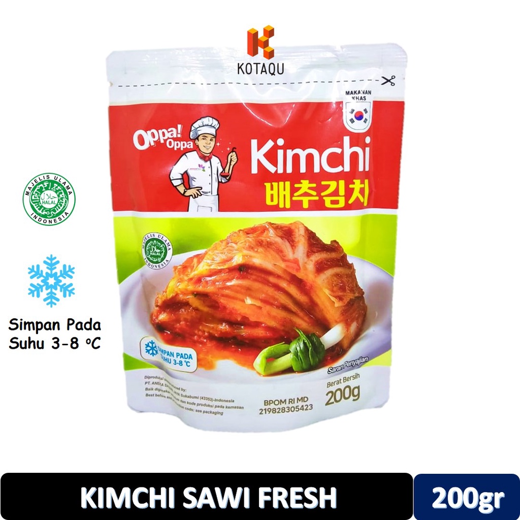 Jual Kimchi Sawi Segar Halal Khas Korea - Oppa! Kimchi 200gr | Shopee ...