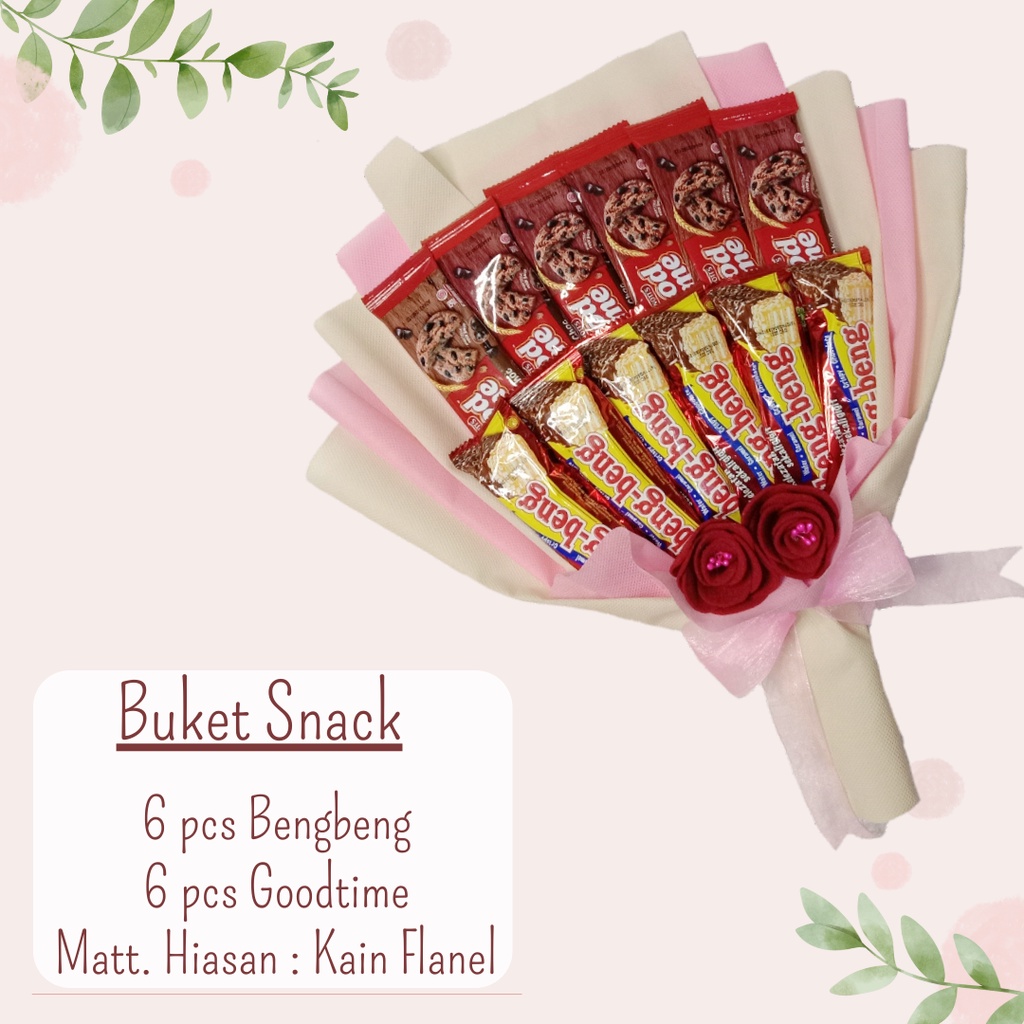 Jual (BUKET SNACK 0030) Buket Snack Murah untuk Hadiah Kado Gift Wisuda ...