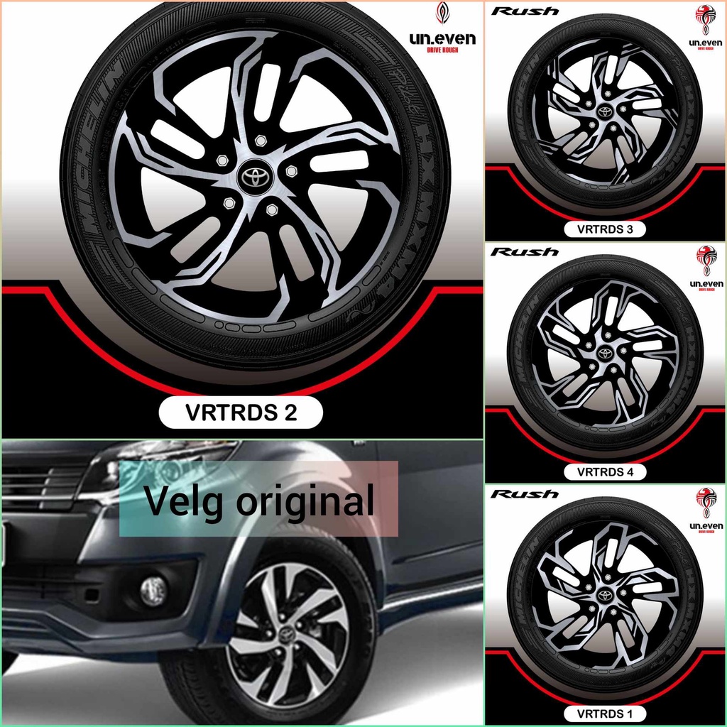 Jual STICKER VELG TOYOTA RUSH | Shopee Indonesia
