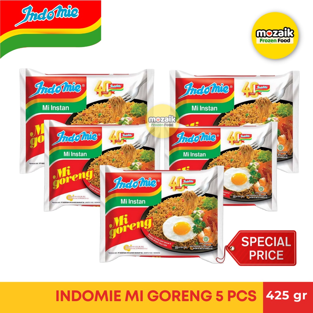Jual Indomie Goreng 5 pcs Frozen Mart Frozen Food Palembang | Shopee ...