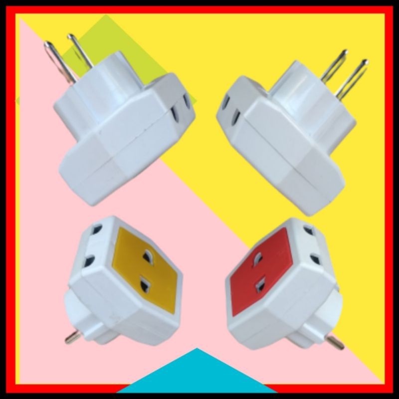 Jual STEKER T MULTI CABANG 4 COLOKAN LISTRIK STEKER LISTRIK STEKER T ...