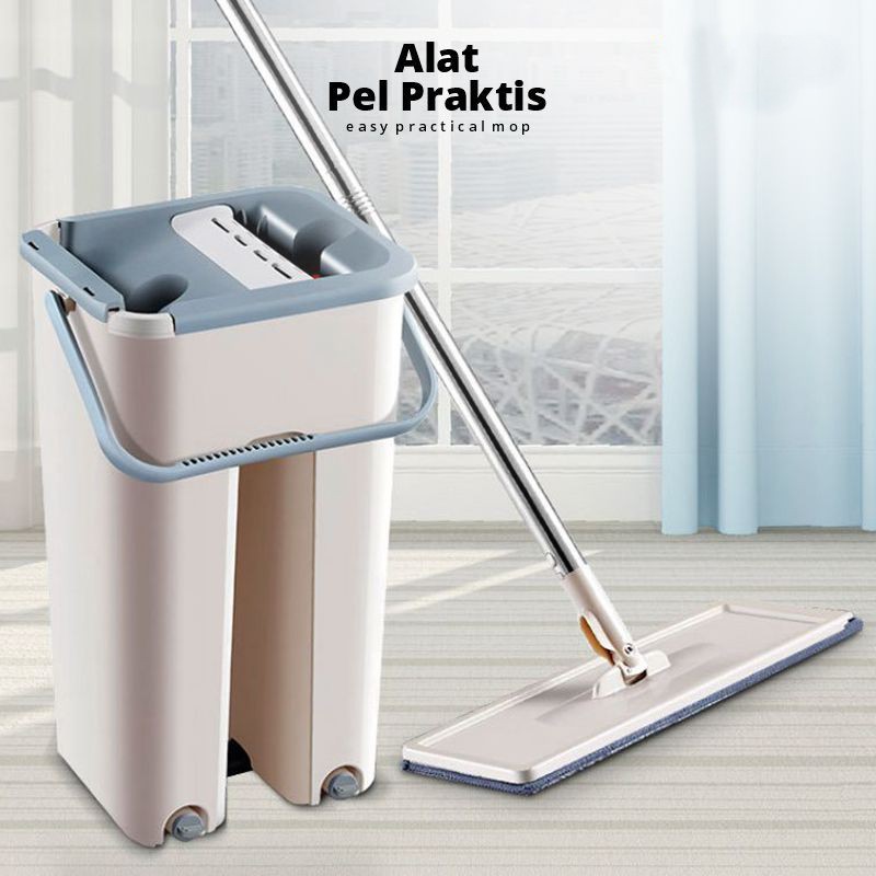 Jual Alat Pel Lantai Praktis Ultra Mop Flat Pengepel Otomatis 360 ...