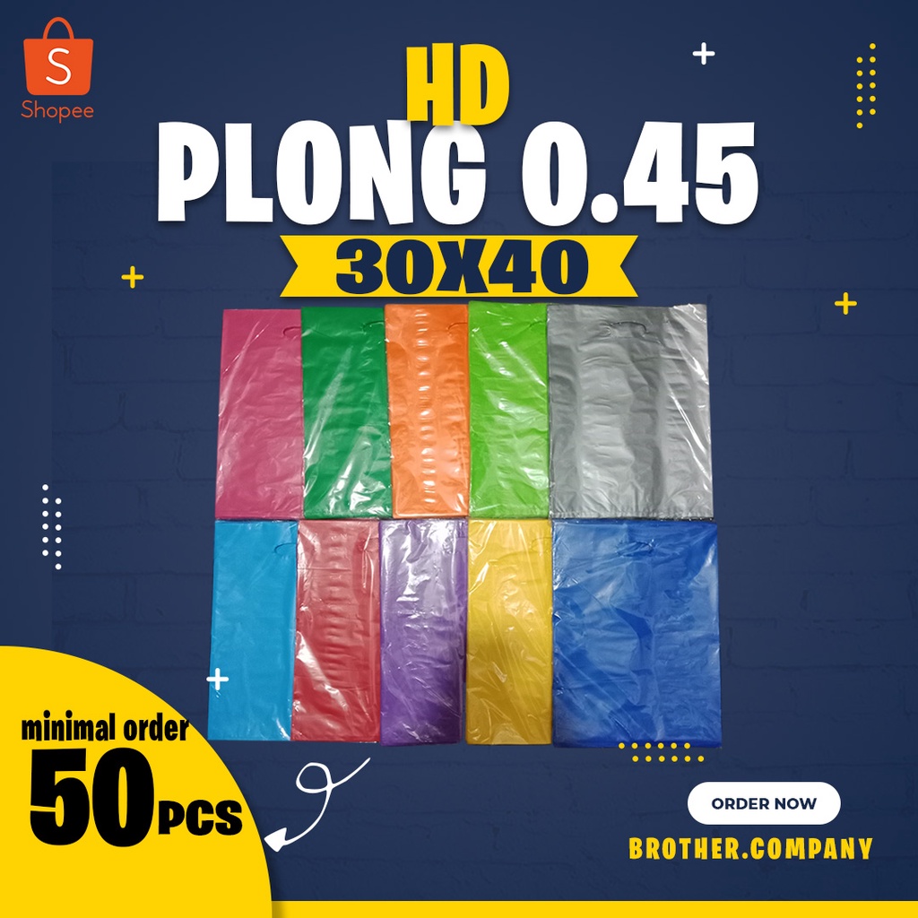 Jual Plastik hd plong 0.45 ukuran 30x40 cm {min order 50 pcs}Plastik PlongPackaging Sepatu ...