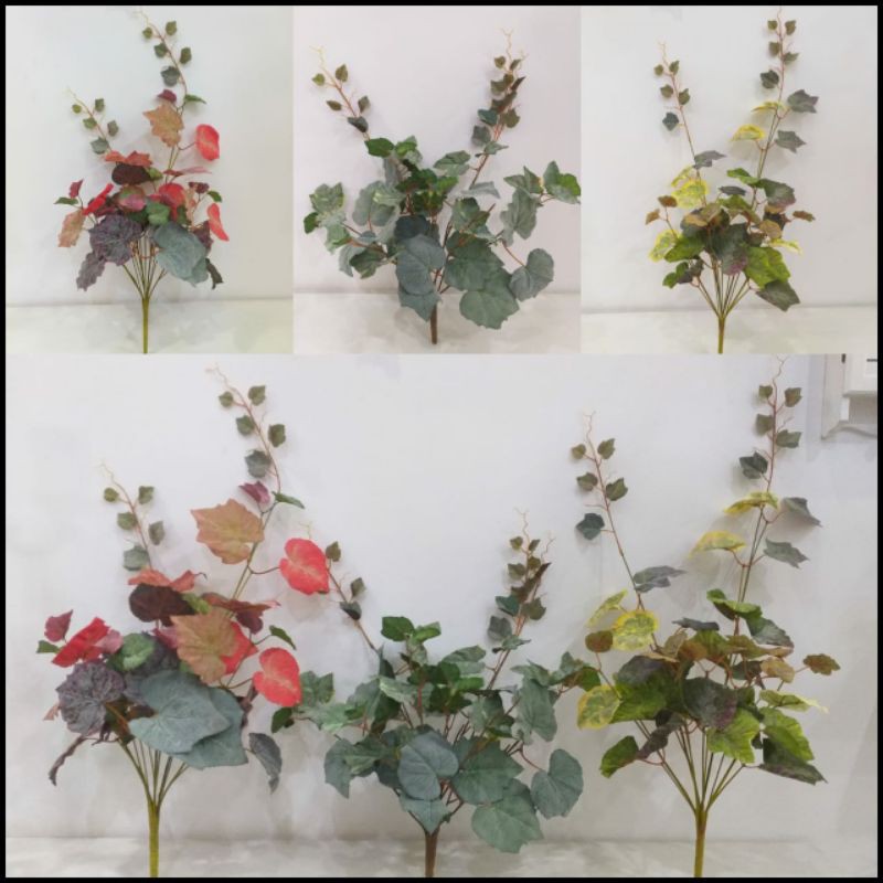 Jual Daun maple artificial / Daun palsu / Daun anggur artificial / Daun ...