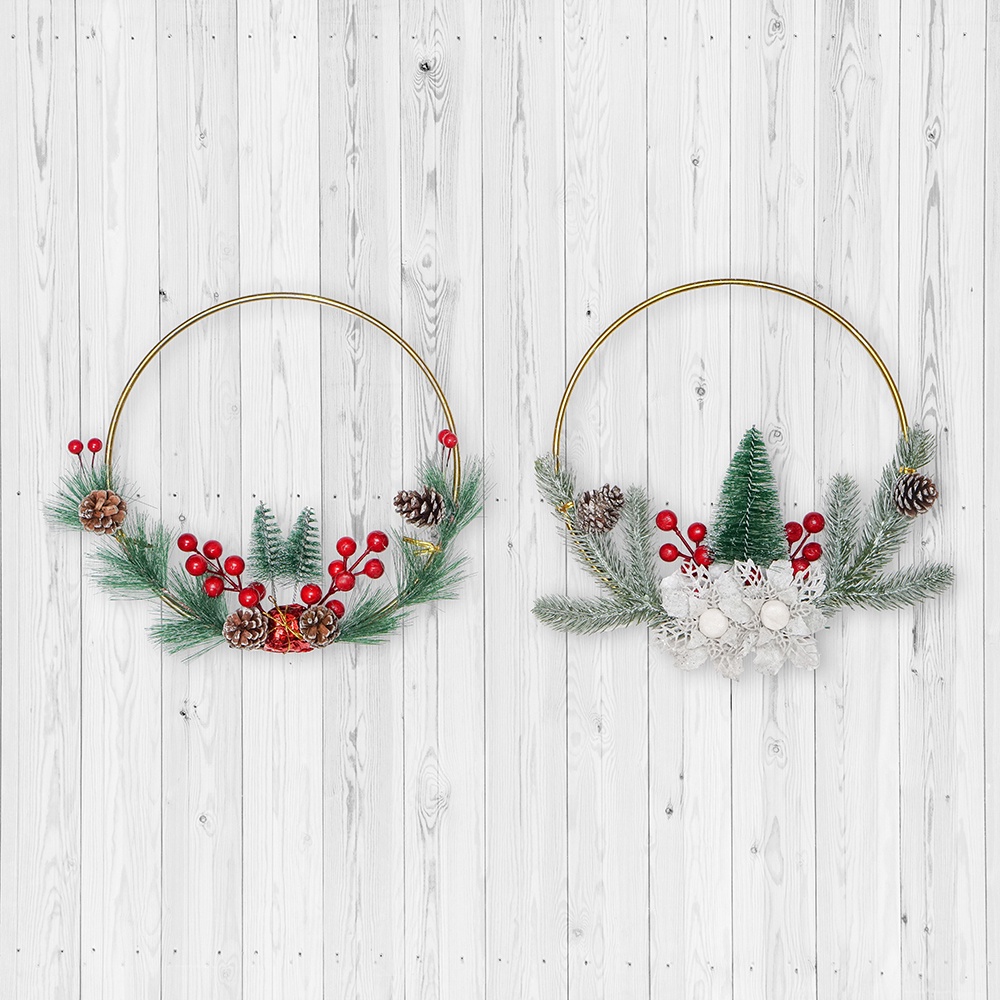 Jual Hiasan Aksesoris Gantungan Pintu Krans Natal Besi Dedaunan Hoop ... Jual Hiasan Aksesoris Gantungan Pintu Krans Natal Besi Dedaunan Hoop ...
