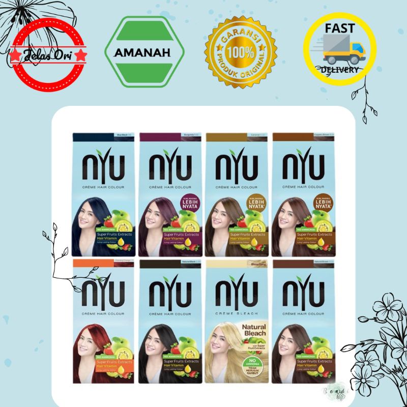 Jual nyu creme hair color , nyu hair color, semir nyu | Shopee Indonesia