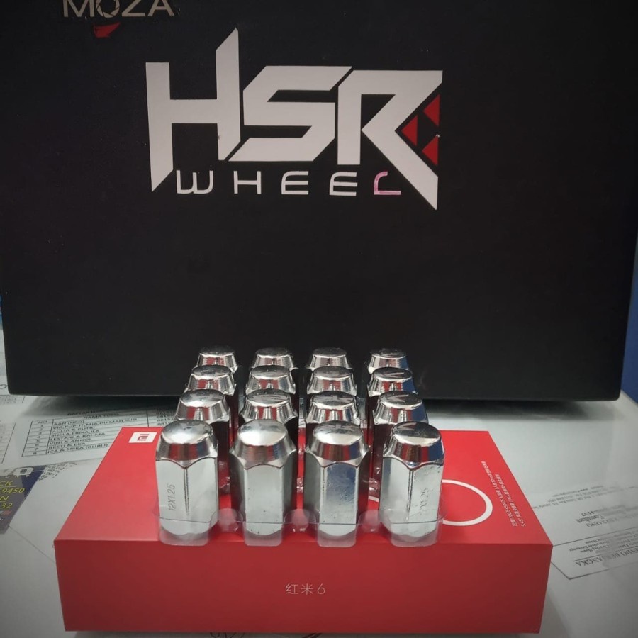 Jual Mur Baut Roda Mobil HSR FUJITA ukuran 19 x 1,5 Chrome Murah ...