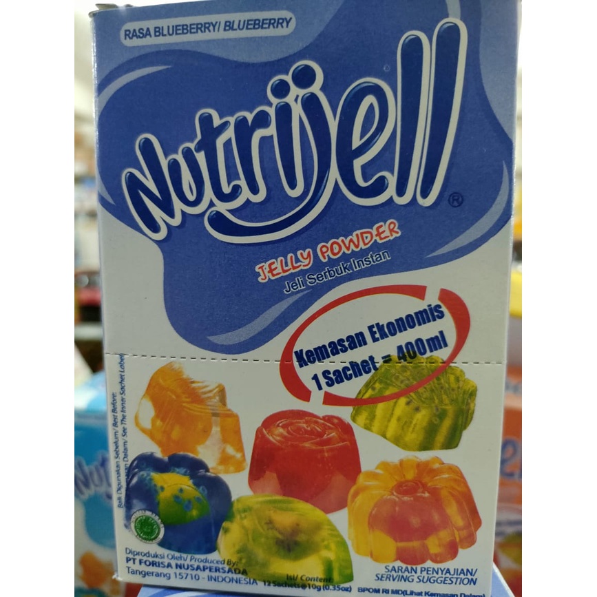 Jual NUTRIJELL JELLY POWDER RASA BLUEBERRY 10GR 1 BOX [MM] | Shopee ...