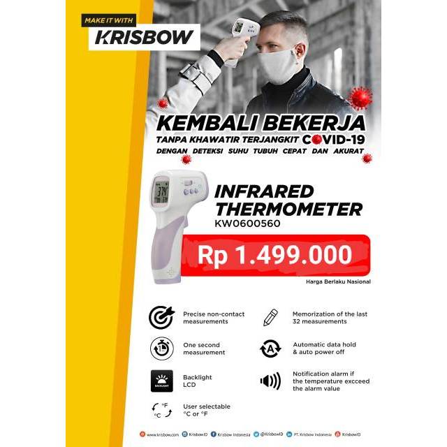 Jual Krisbow infrared Thermometer | Shopee Indonesia