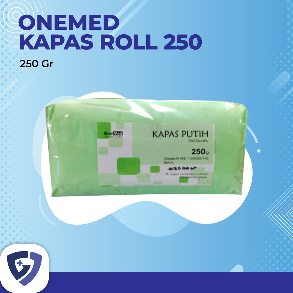 KAPAS ROLL / KAPAS PEMBALUT / KAPAS PUTIH 250 GR ONEMED | Shopee Indonesia
